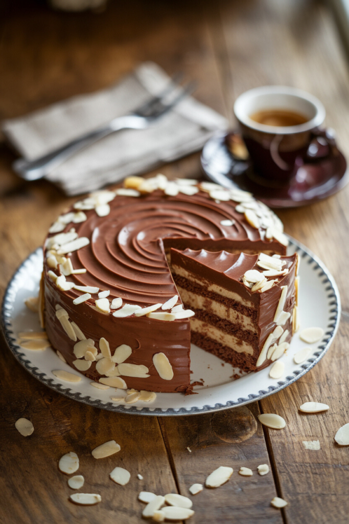 Decadent Chocolate Almond Layer Cake | Women's Alphabet