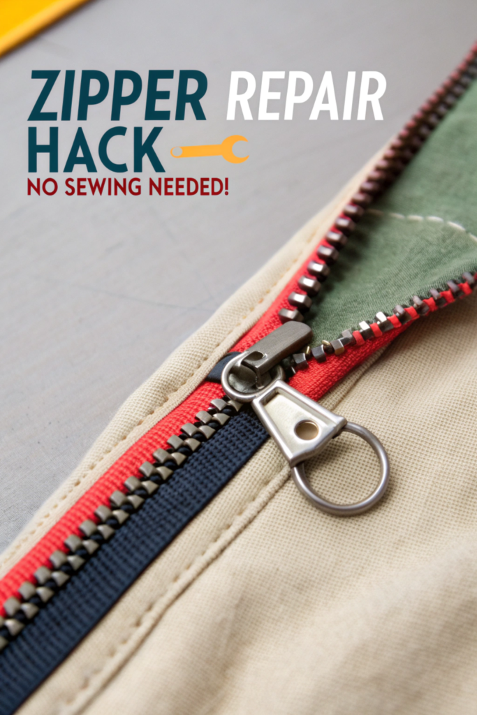 Quick Zipper Repair Hack: No Sewing Required! | Women's Alphabet