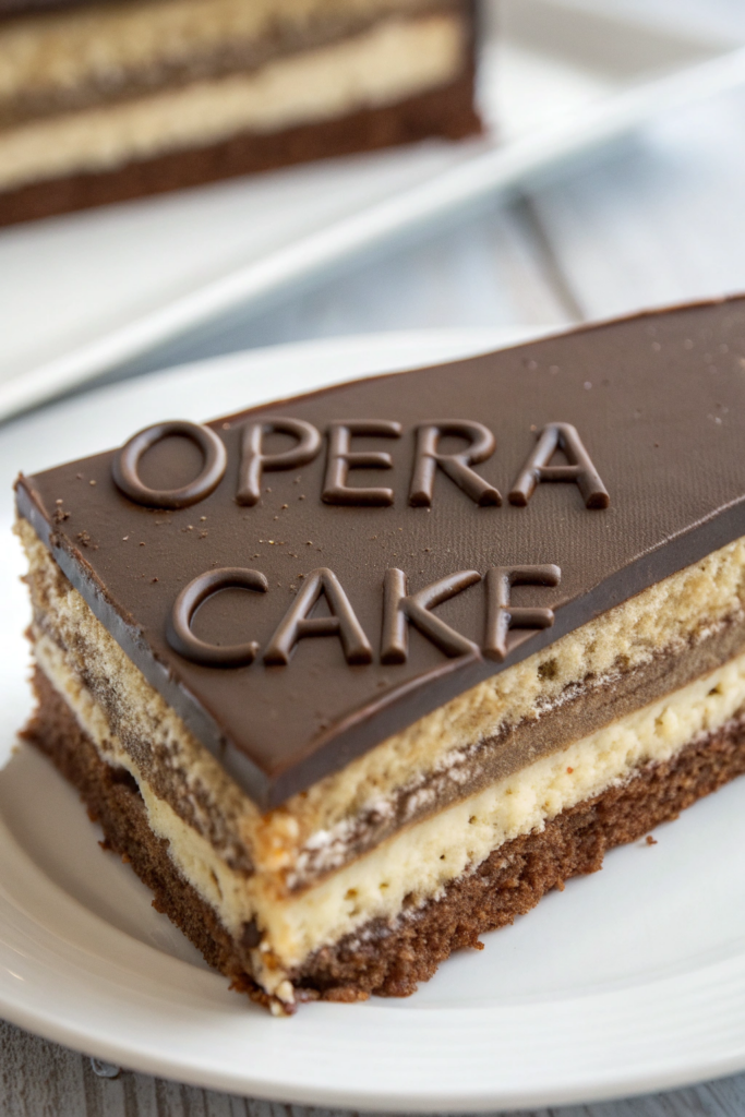 Classic Opera Cake with Rich Chocolate and Coffee Layers | Women's Alphabet