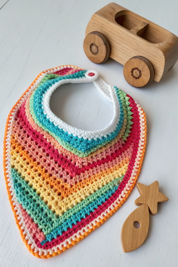 Crochet a Rainbow Bib: Easy Guide | Women's Alphabet