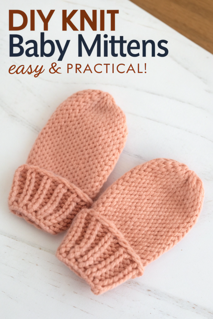 Cozy Knit Baby Mittens - Your First Fun Project! | Women's Alphabet