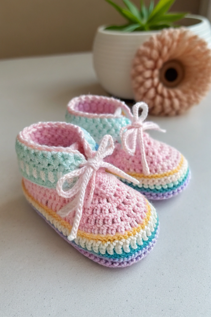 Sweetest Baby Booties You Can Make | Women's Alphabet