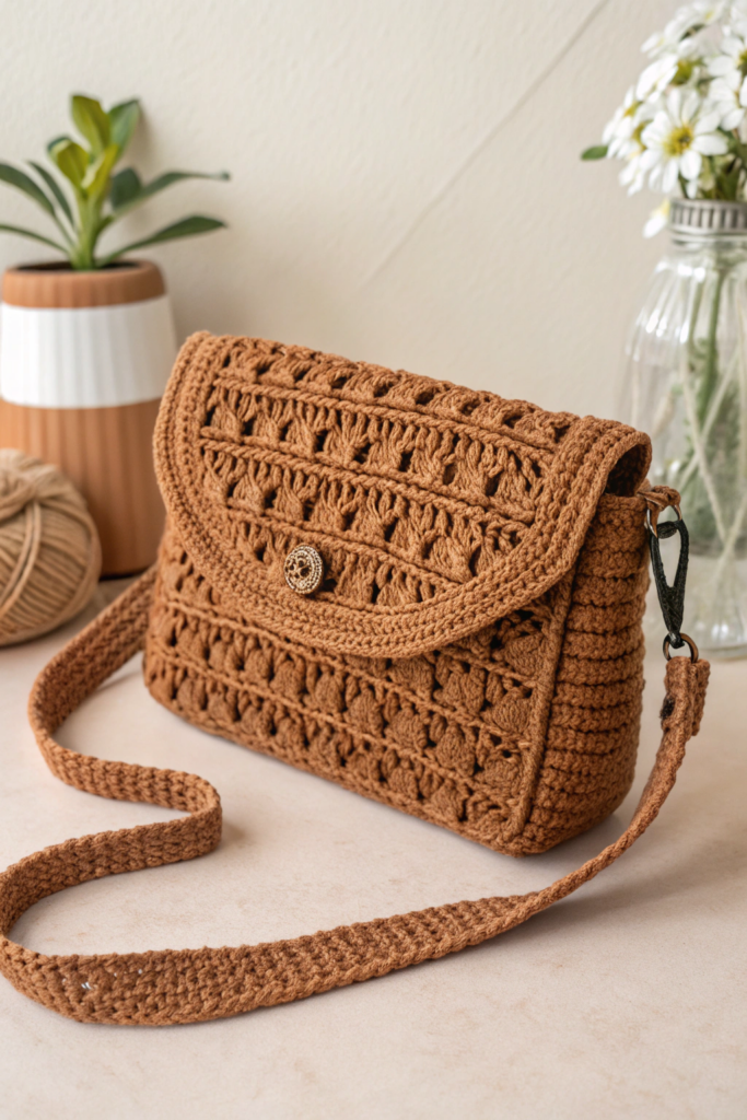 Handmade Crochet Crossbody Bag Step by Step | Women's Alphabet