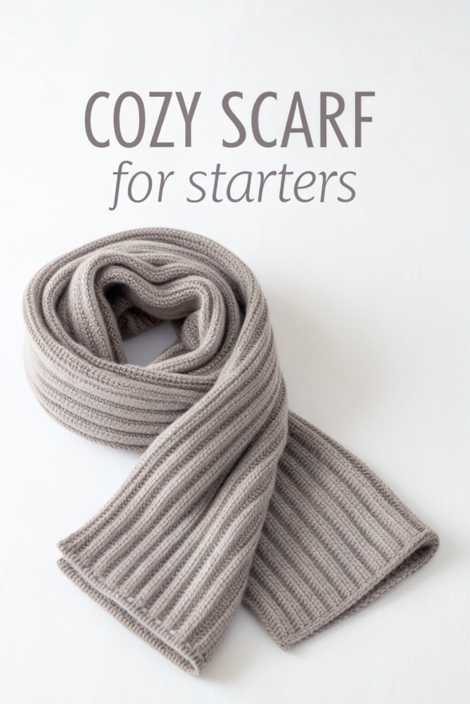 Your First Ribbed Knit Scarf | Women's Alphabet