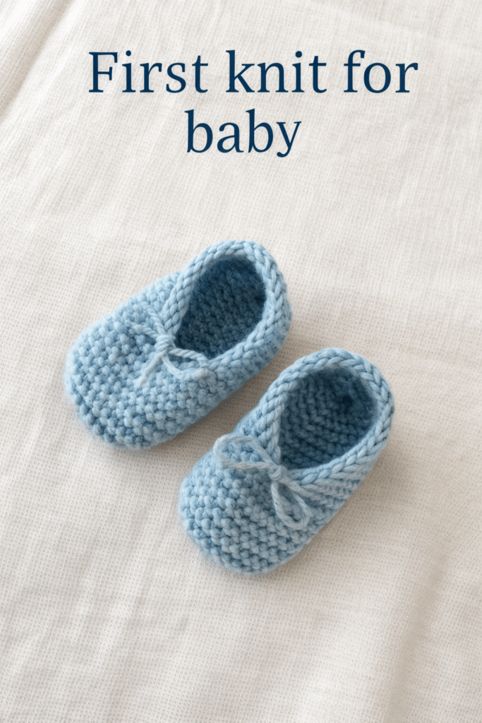 Easy Garter Stitch Booties | Women's Alphabet