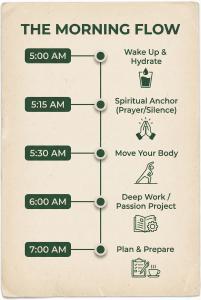 The Perfect 5 AM Morning Routine Timeline: Own Your Day Before It ...